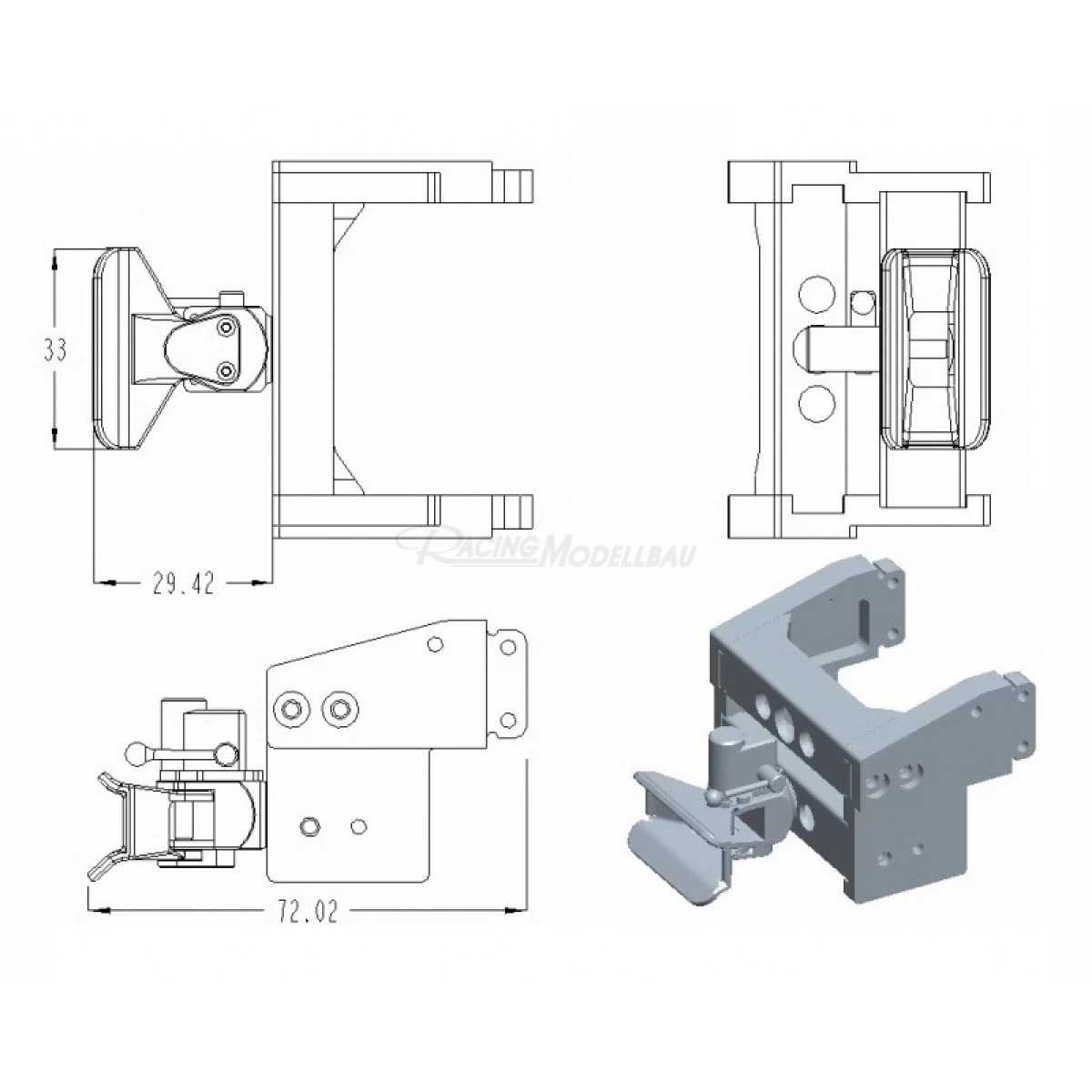 Uni Trailer Coupling Scania 770S - Rahmen, Räder, Aufbauten ...