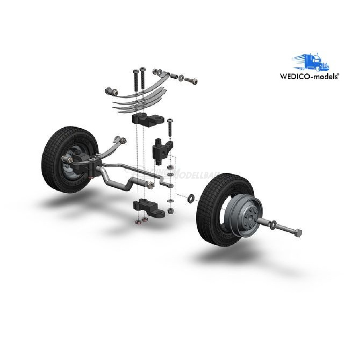 Vorderachse für Standard-Fahrgestelle