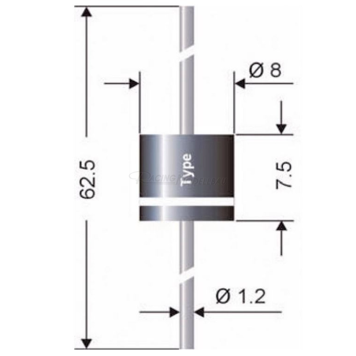 Diode 50V/1A für Endschalter