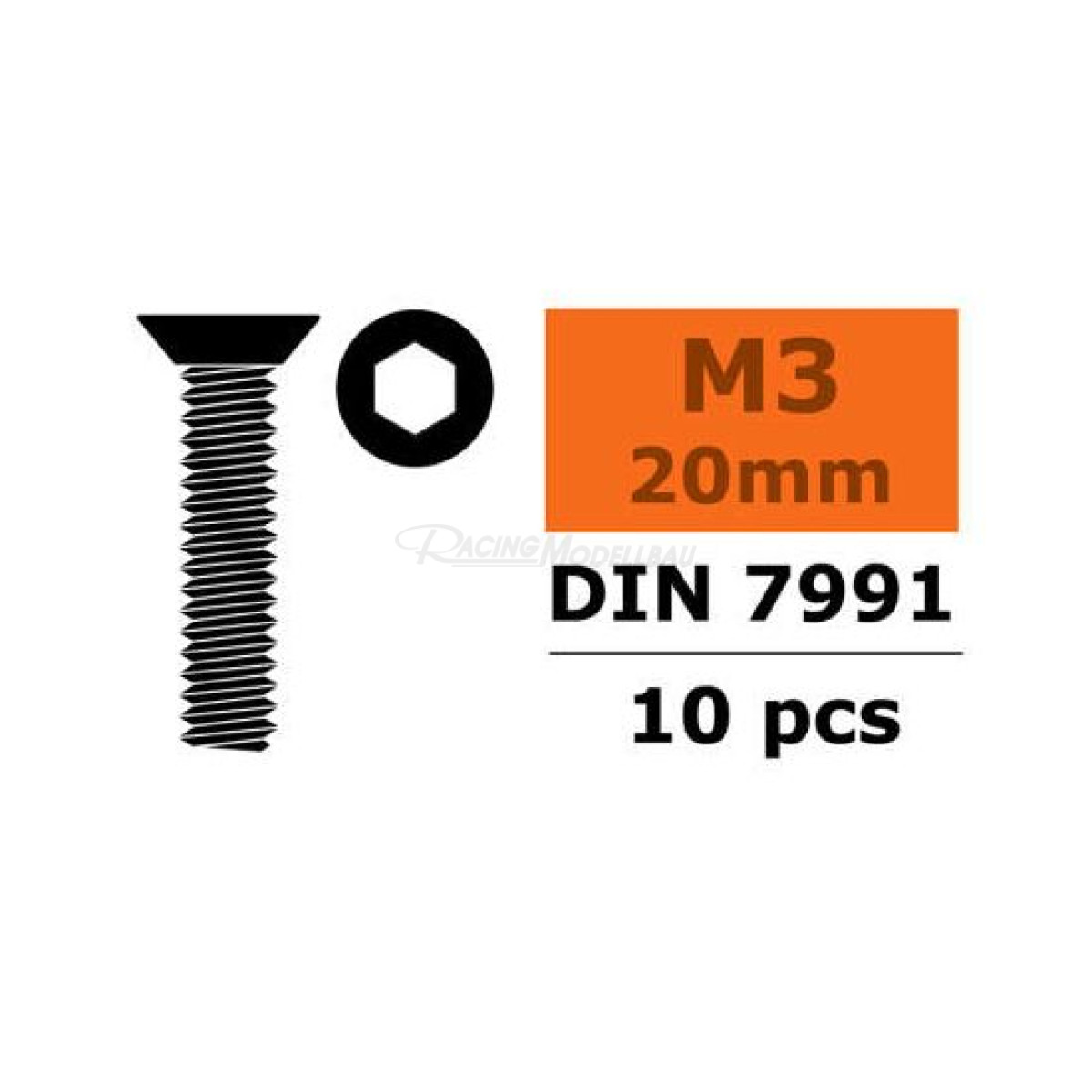 M3x20 Senkschr.Innensechsk. - Metrische Schrauben - Schrauben ...